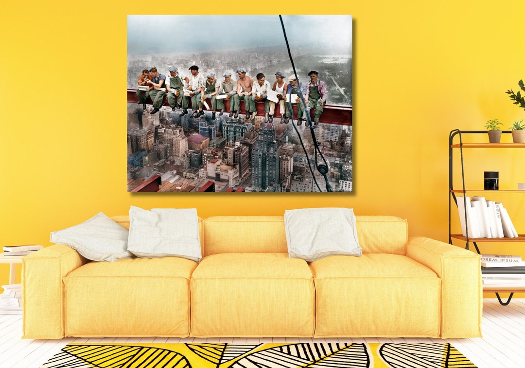 Newyork Workers Poster,lunch Atop a Skyscraper Canvas Wall Art ...