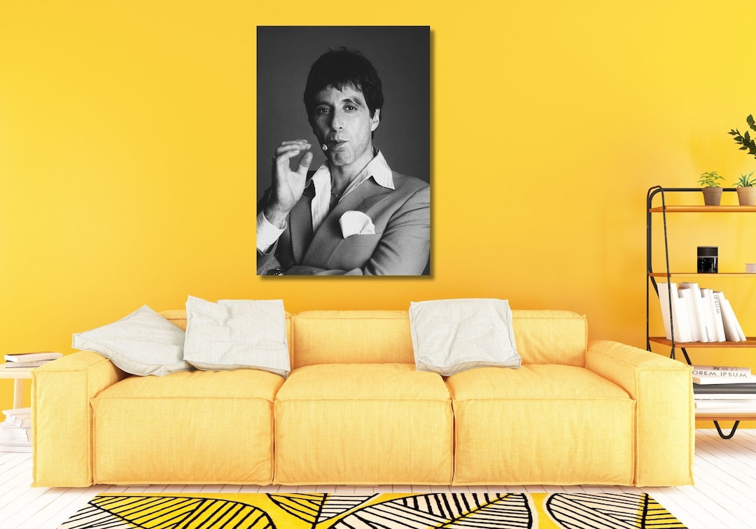 Tony Montana Cigar Poster, Scarface Poster,scarface Canvas Wall Art ...