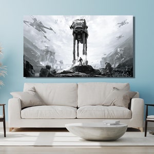 Starwars Canvas Clone Wars Wall Art,luke Skywalker Poster,yoda Poster ...