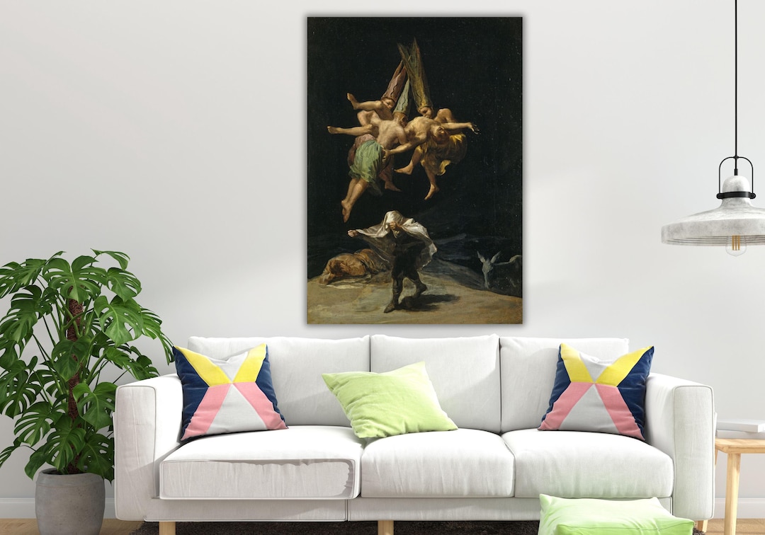 Francisco De Goya Witches' Flight Ready to Hang Canvas Art,the Big Goat ...