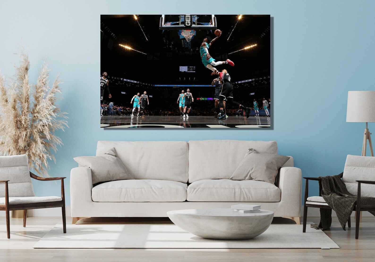 Ja Morant Dunk Wall Art, Ja Morant Dunk Canvas Poster, Dunk Print ...