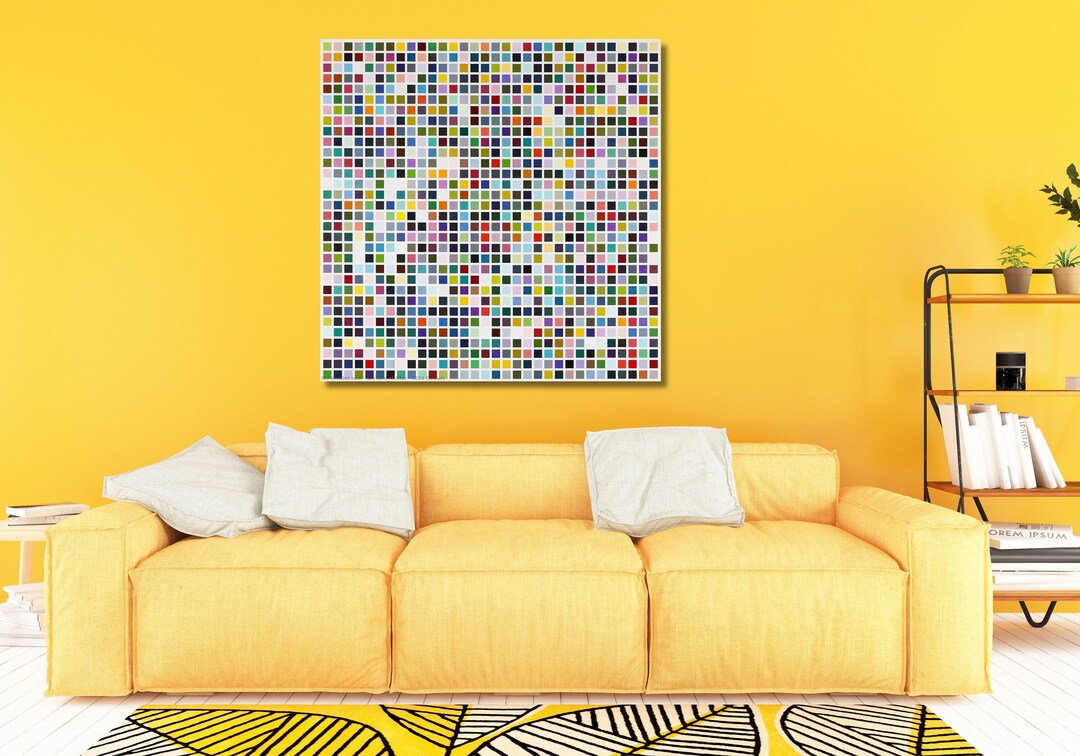 Gerhard Richter 1024 Colours Canvas,1024 Colours Wall Art Print Design ...