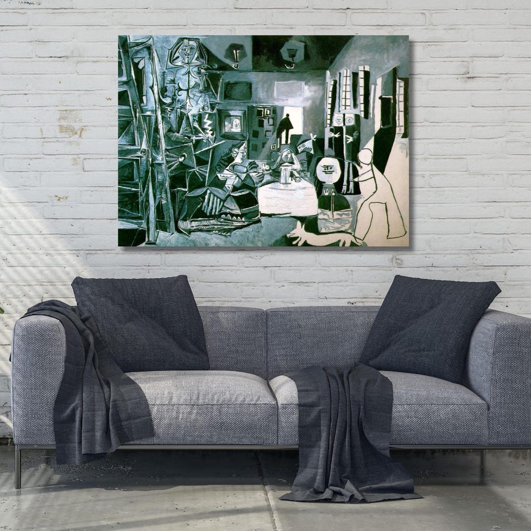 Pablo Picasso Canvas Las Meninas Velazquez Art,picasso Exhibition ...