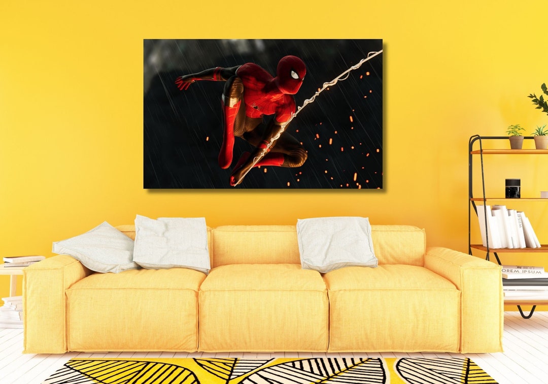 Spider-man Canvas, the Spider-verse Wall Art Poster, Spider-man Art ...