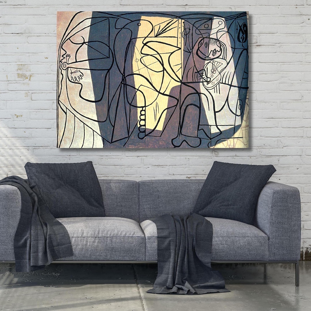 Artist and His Model 1926 by Pablo Picasso Ready to Hang Canvas ...