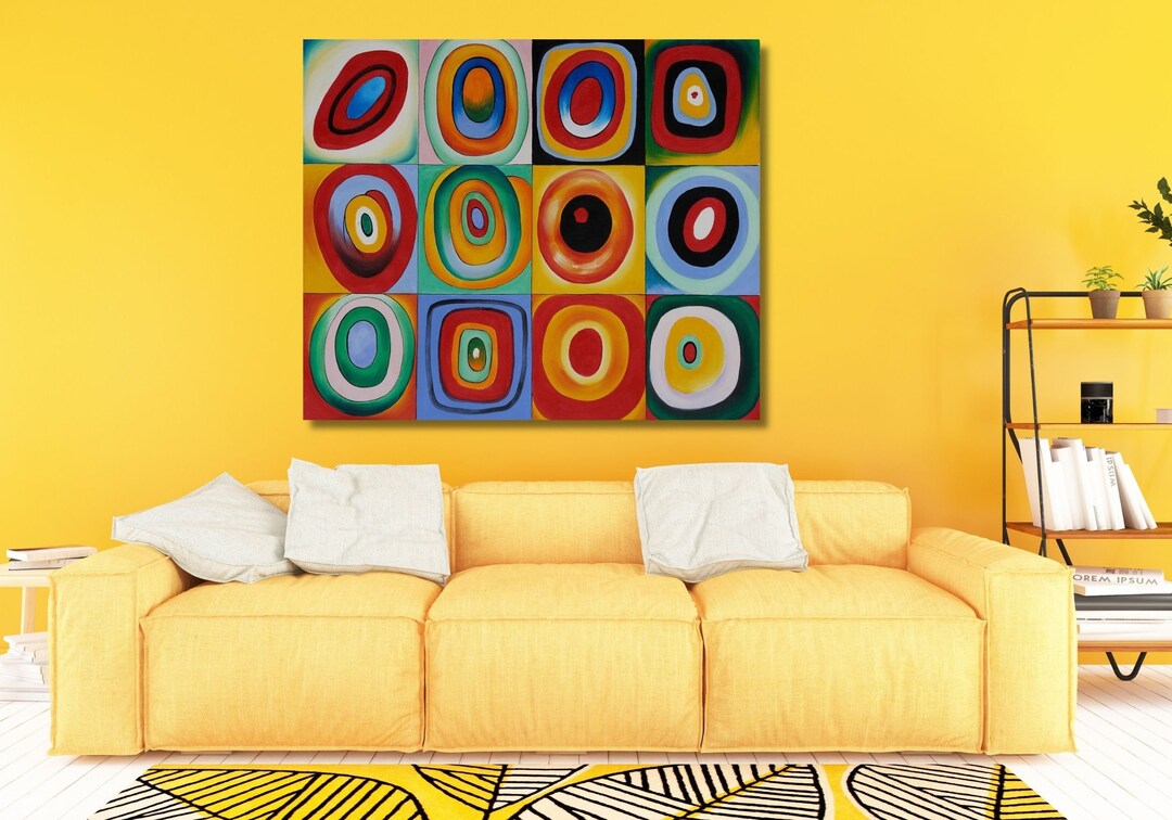 Wassily Kandinsky Color Study Canvas A Gallery Exhibition Canvas ART ...