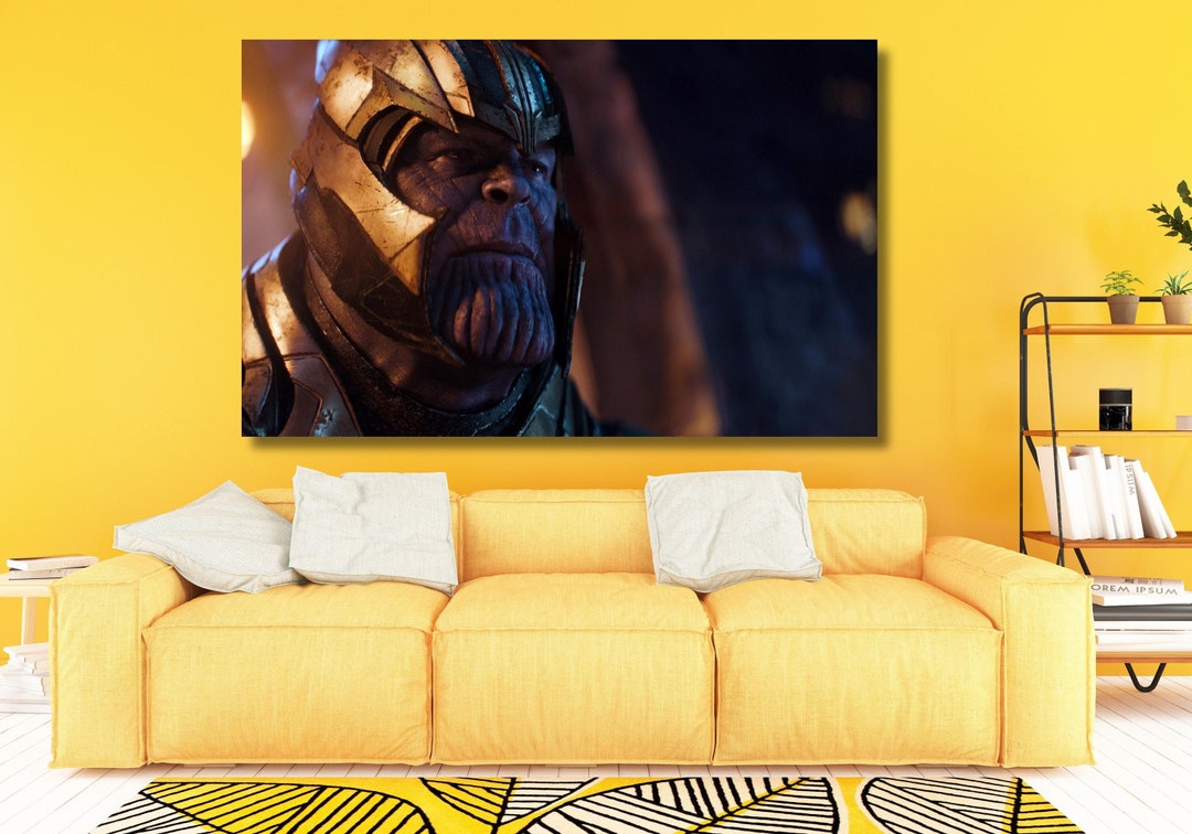 King Thanos Poster Print Marvel Comics Wall Art, Print Artwork, Canvas ...