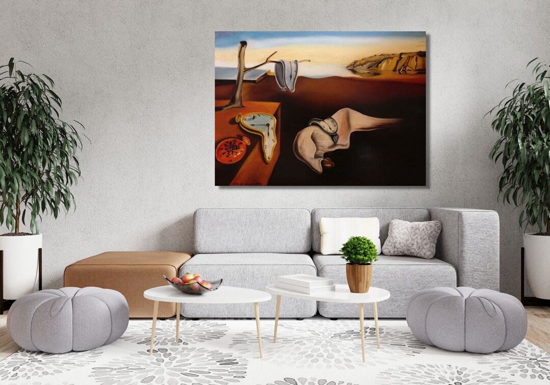 Salvador Dali Canvas Print 1931 the Persistence of Memory WALL ART Oil ...