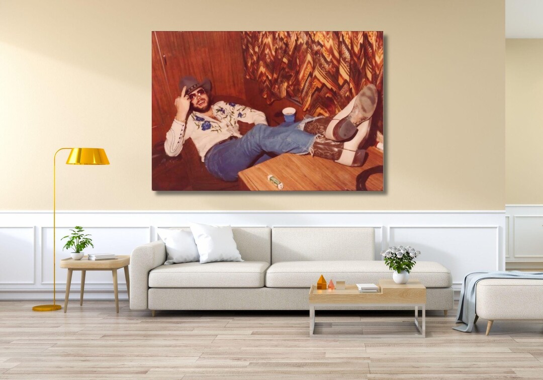 Hank Williams Middle Finger Print, Singer Arts,hank Williams Canvas ...
