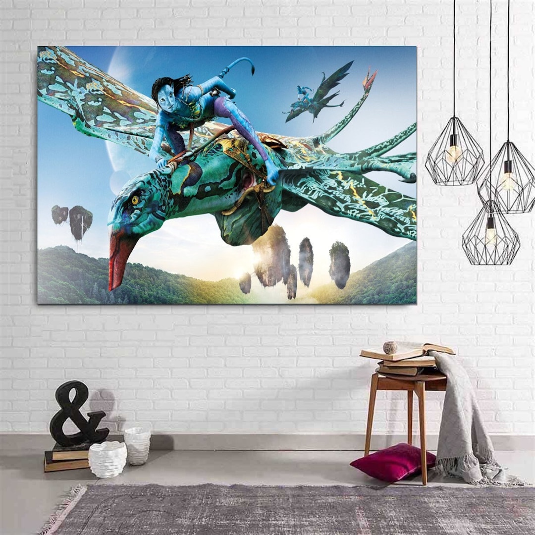 Avatar Movie Wall Art Canvas,avatar 2 (2022) Movie Poster Print on ...
