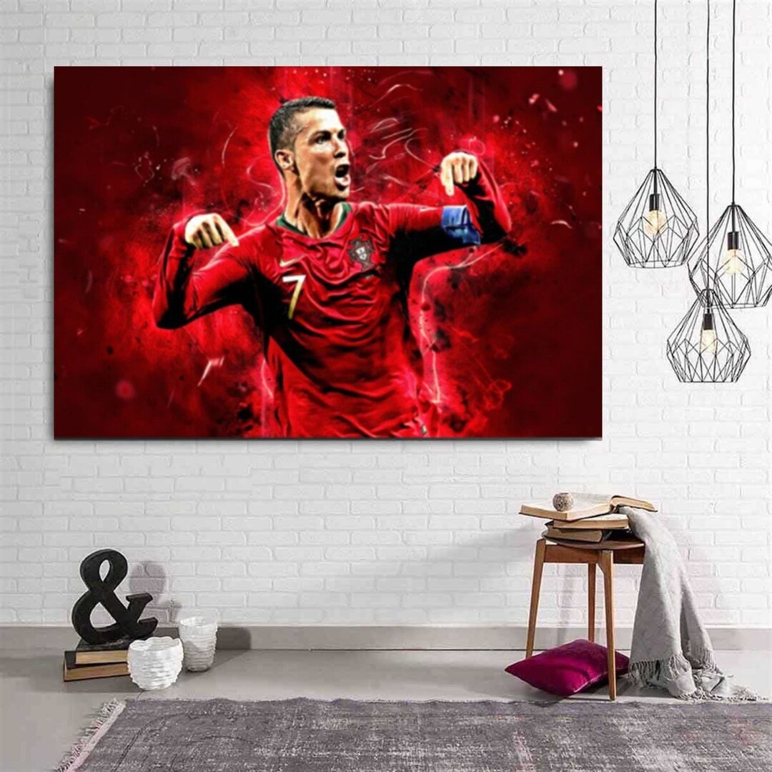 Cristiano Ronaldo Portugal Canvas, Quote Wall Art,cristiano Ronaldo ...