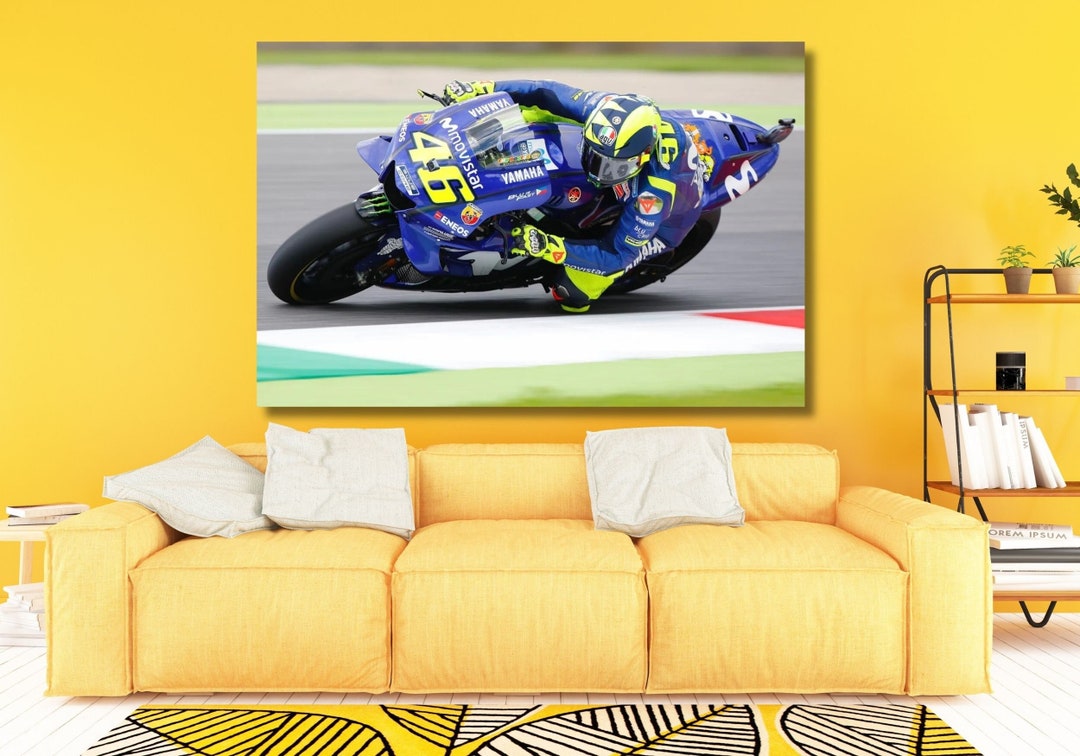Valentino Rossi Wall Art,rossi Canvas,kids Gift,moto GP Superbike ...