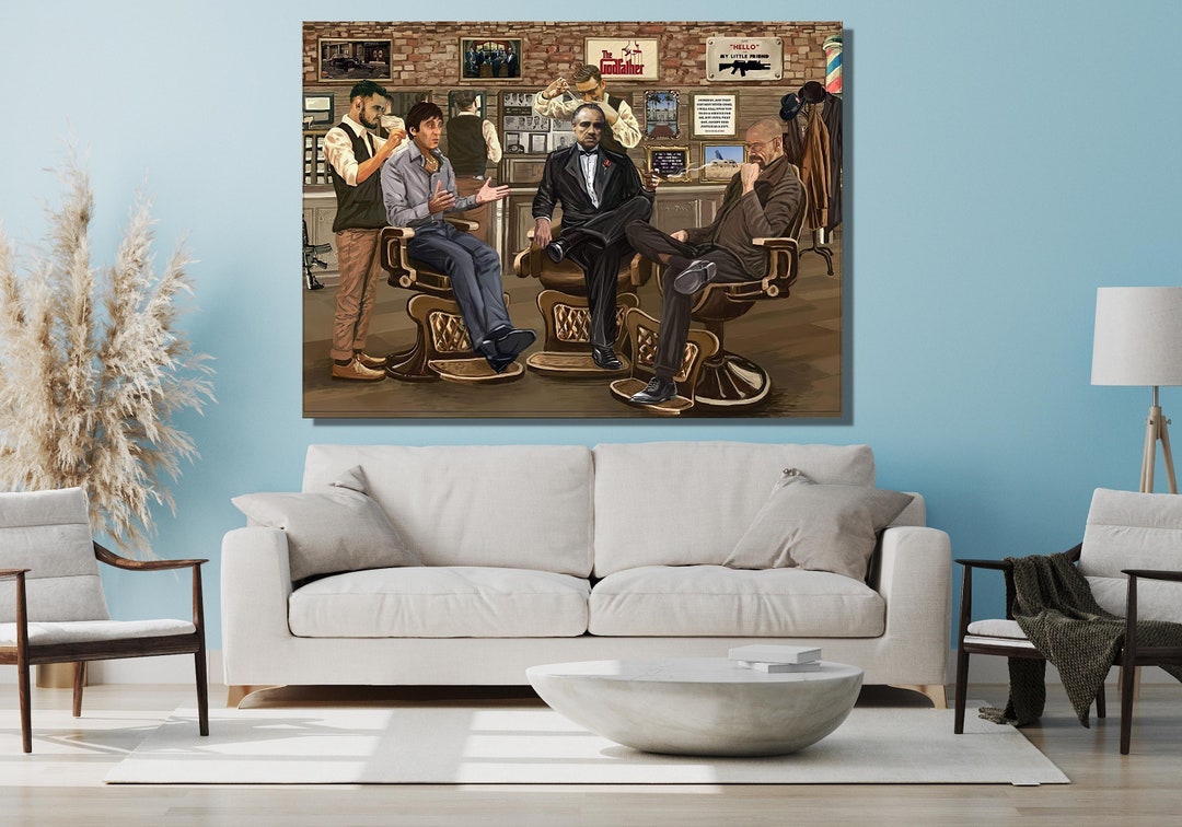 Famous Gangster Canvas Wall Art,legend Gangsters Poster Art,canvas Wall ...
