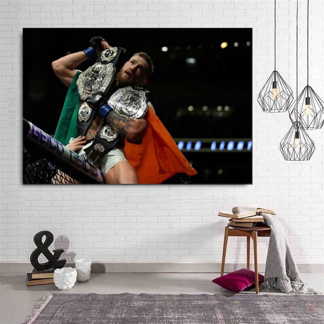 Conor Mcgregor Wall Art,ufc MMA Wall Decor,sports Art Canvas, Bedroom ...
