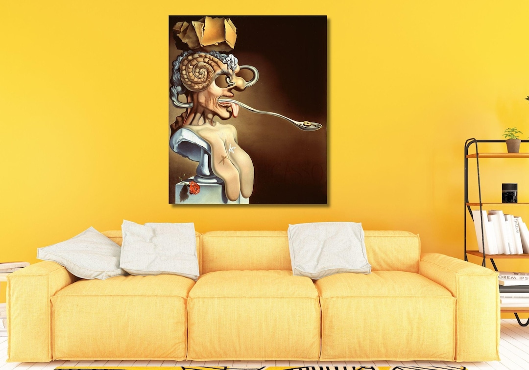Portrait of Picasso by Salvador Dali Print Canvas, Salvador Dali ...