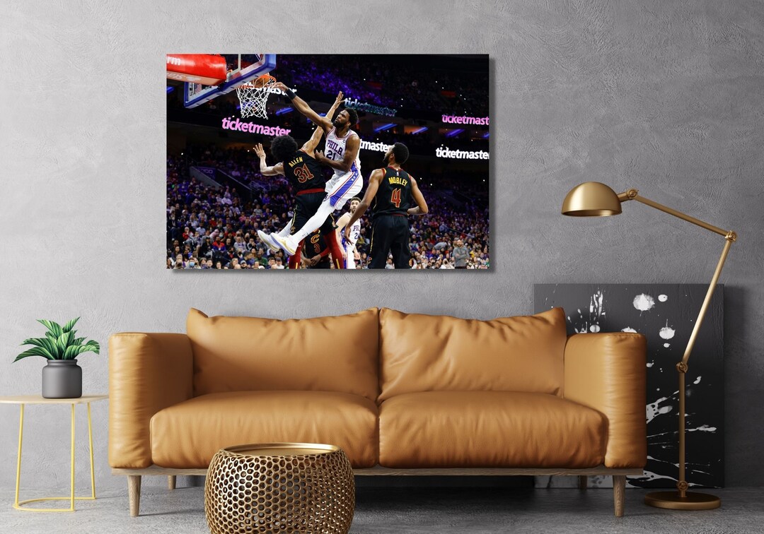 Joel Embiid Poster,legend Dunk Canvas Print Modern Family Bedroom Decor ...