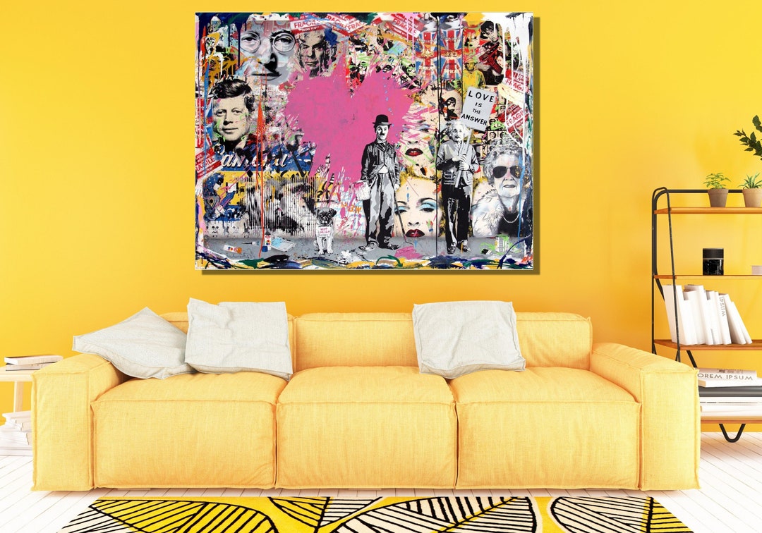 Life is Beautiful Graffiti Print Canvas Art,life is Beautiful Canvas ...