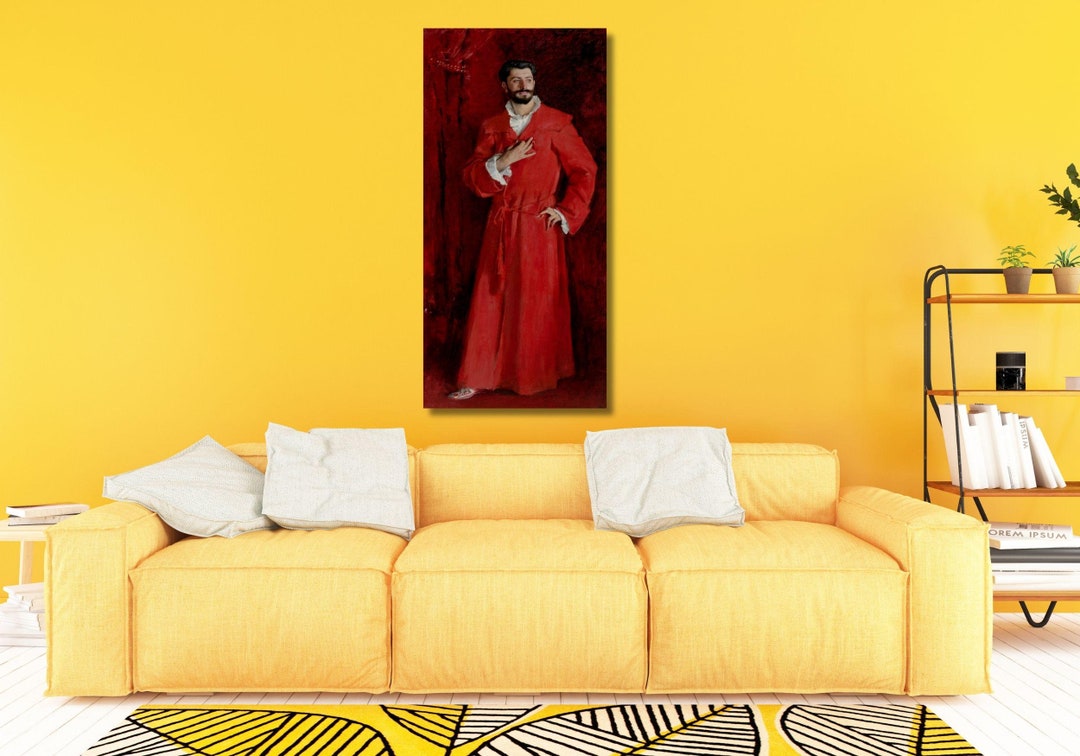 1881 John Singer Sargent Dr Pozzi at Home,canvas Poster Art Print, John ...