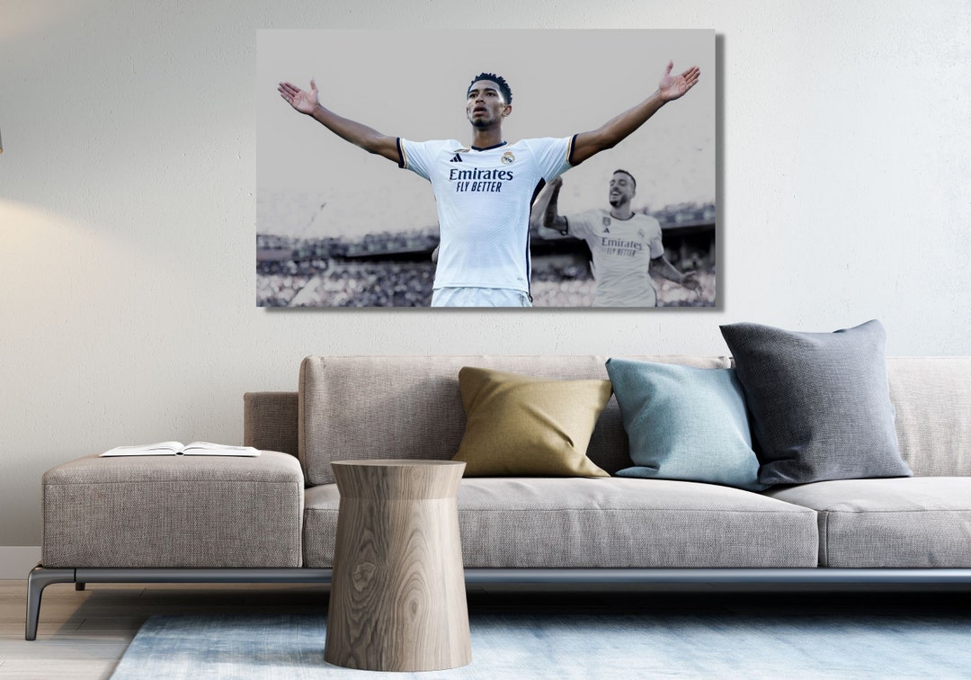 Jude Bellingham Poster, Soccer Poster Boys Room, Jude Bellingham Canvas ...