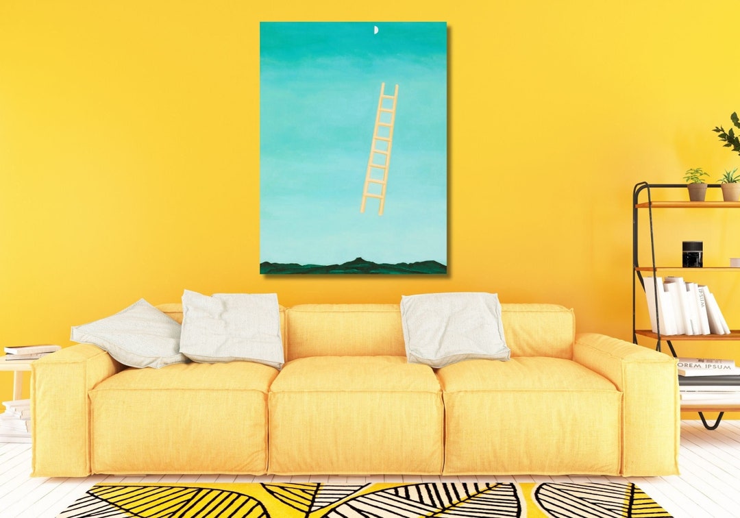 Ladder to the Moon by Georgia O'keeffe Canvas,vintage Wall Art ...