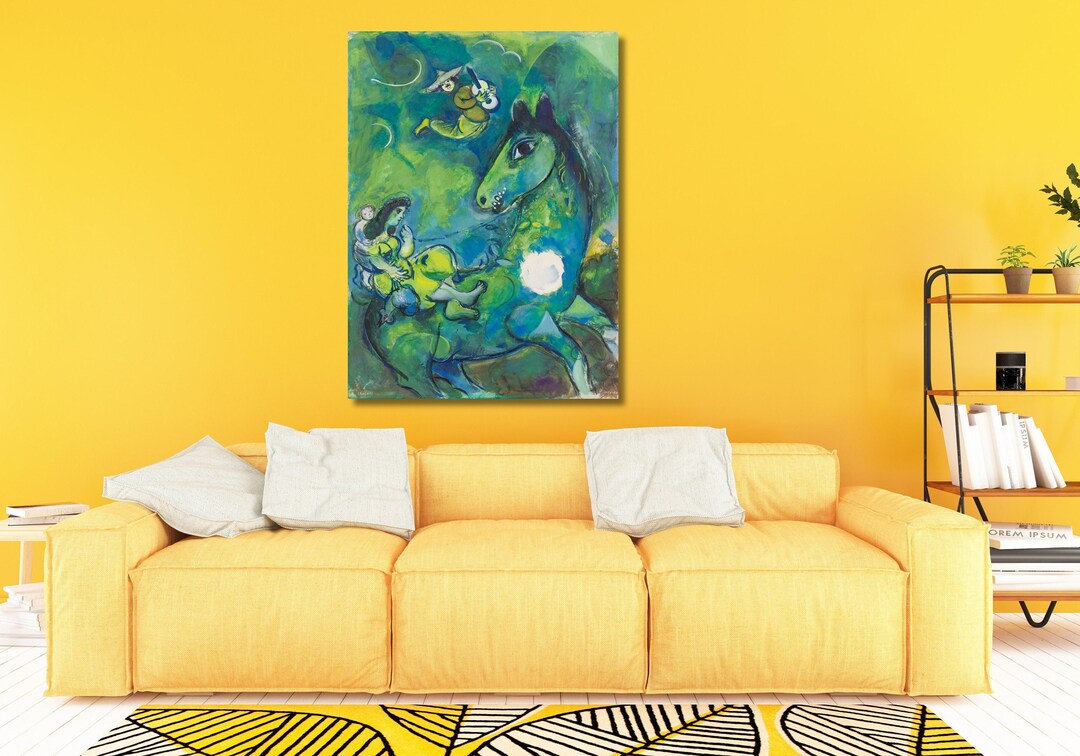 Marc Chagall Wall Art,bride and Goat Canvas Art,chagall La Mariee ...