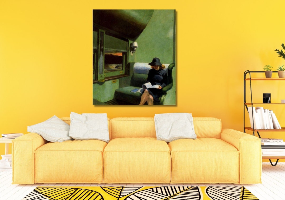 Compartment Car by Edward Hopper Art (1938), Canvas Wall Art Gallery ...