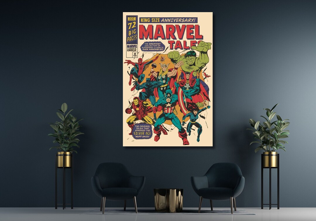 Avengers Superheroes Wall Art Canvas,avengers Poster,marvel Poster ...