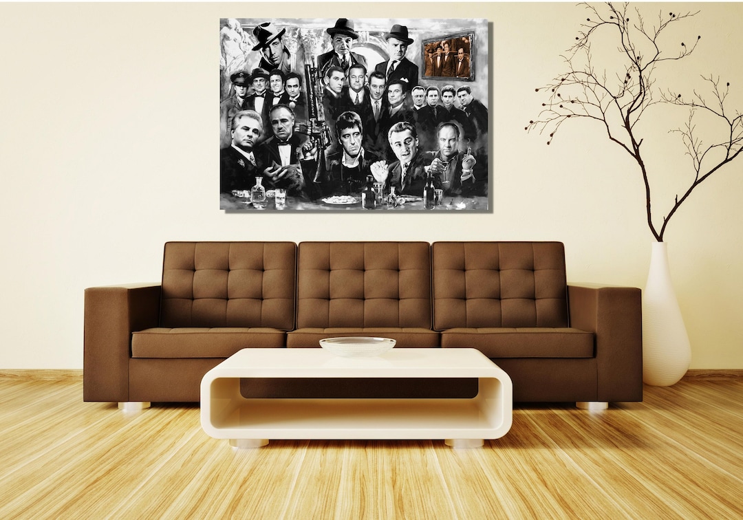 Legend Gangsters Canvas Wall Art,gangsters Poster,canvas Wall Art ...