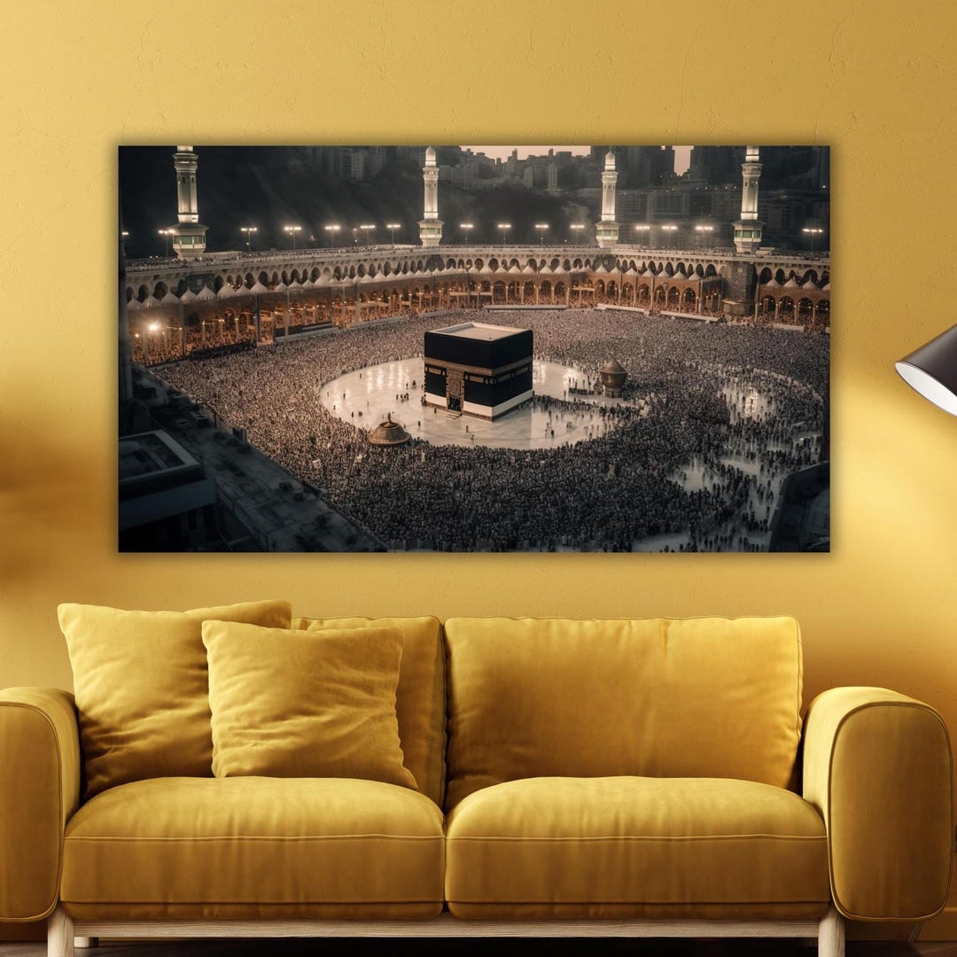Kaaba Ready to Hang Canvas, Kaaba Wall Art, Kaaba Wall Art, Kaaba ...