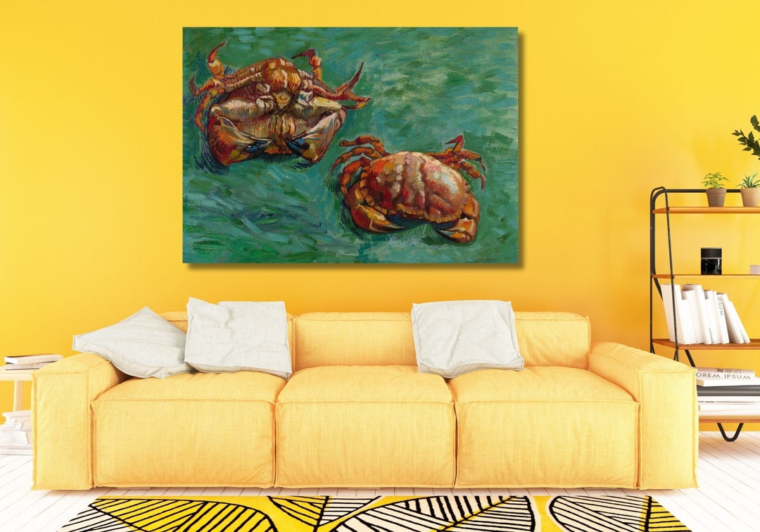 Vincent Van Gogh Canvas,two Crabs (1889) Poster, Wall Art,van Gogh ...