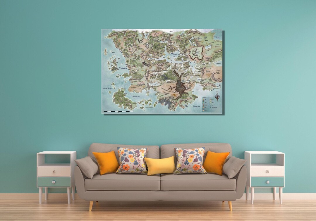 Dungeons and Dragons Print,dungeons and Dragons Poster,forgotten Realms ...