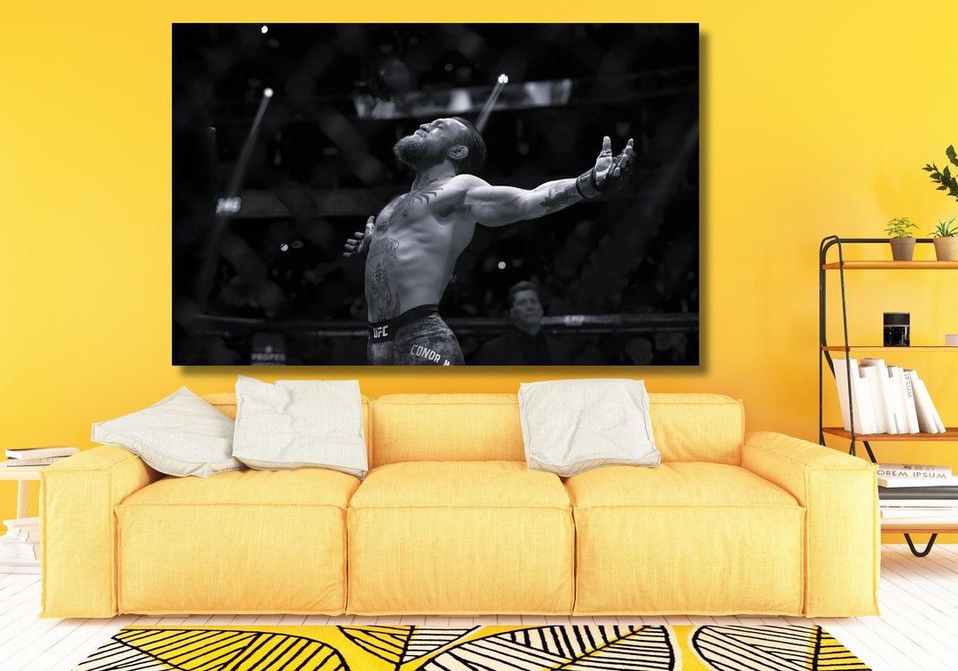 Conor Mcgregor Canvas,ufc MMA Wall Decor, Sports Art Canvas, Bedroom ...