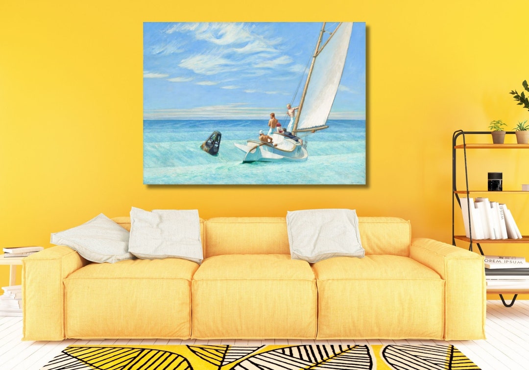 Edward Hopper Canvas Wall Art 1944 the Sailboat Print, Modern Wall Art ...