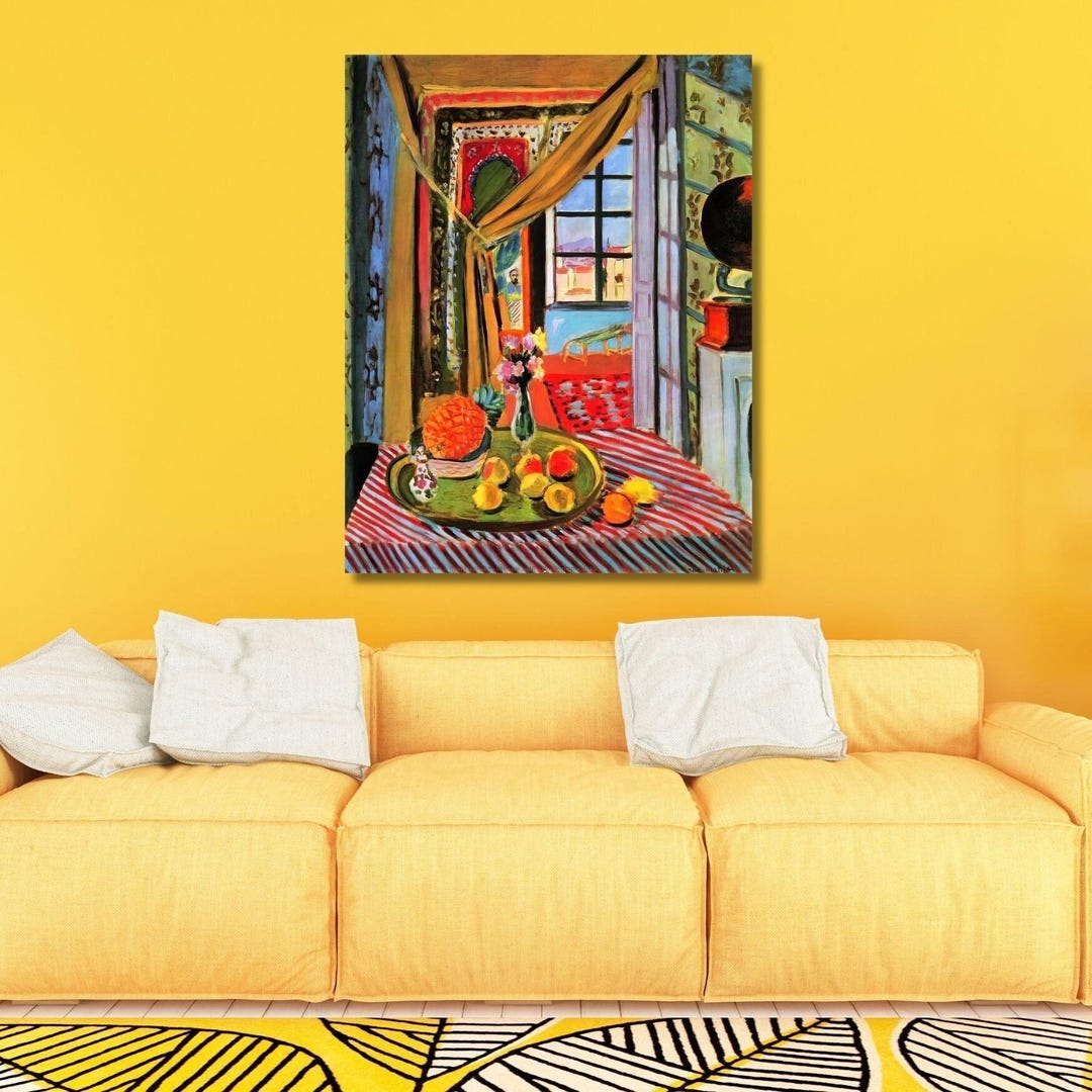 Henri Matisse Interior With a Photograph (1924), Henri Matisse Canvas ...