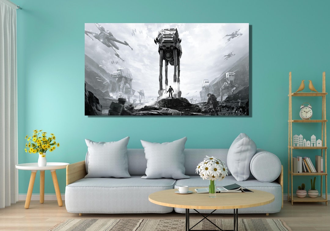 Starwars Canvas Clone Wars Wall Art,luke Skywalker Poster,yoda Poster ...