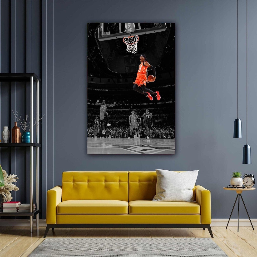 Ja Morant Dunk Canvas Poster, Ja Morant Dunk Poster,extra Large Wall ...
