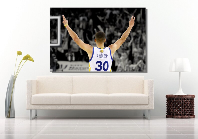 Stephen Curry ICONIC 3 POINTS Canvas,buzzer Beater Poster Extra Large ...