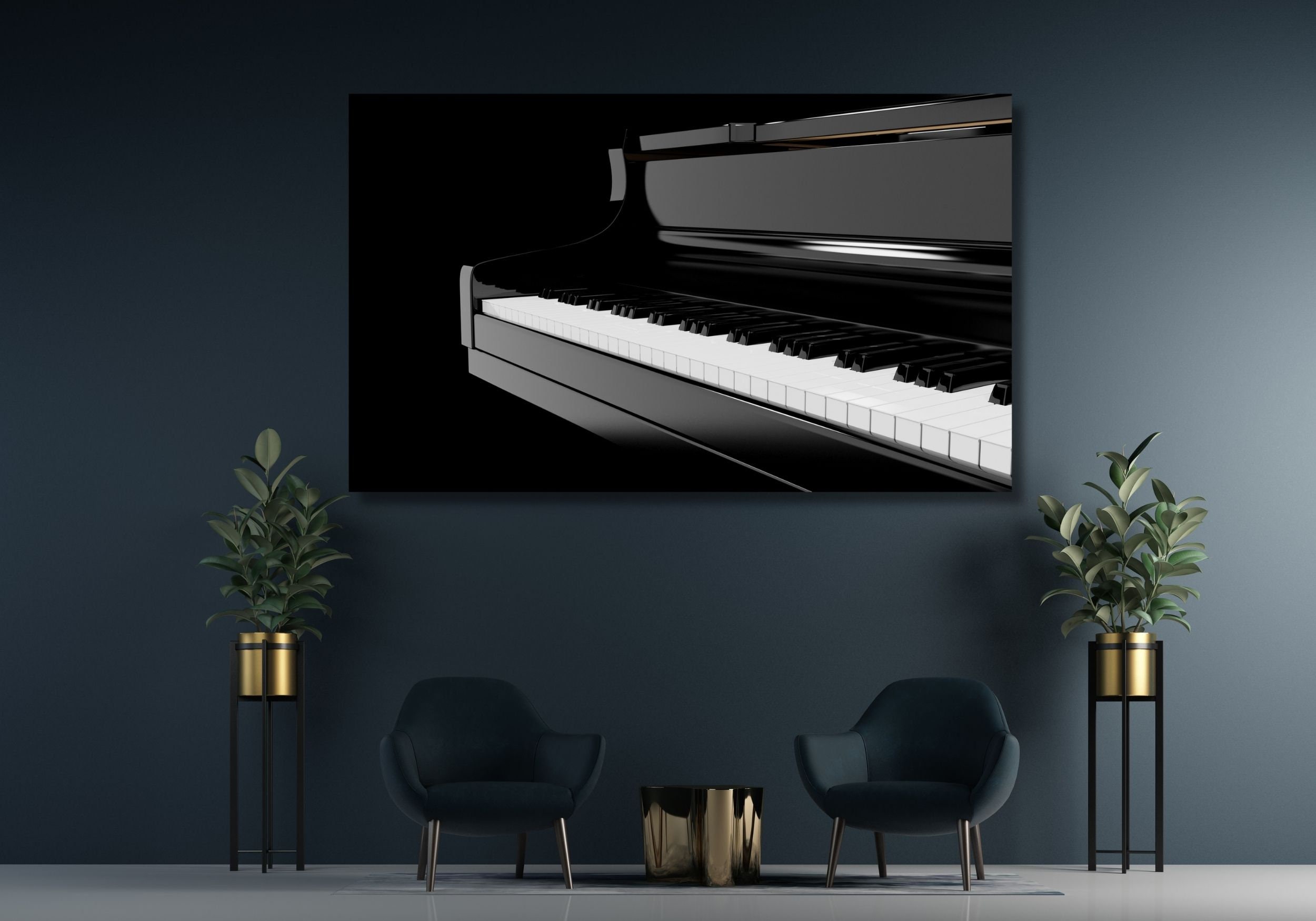 Pianoforte Canvas Print,upright Piano Wall Art, Grand Piano Wall Decor ...