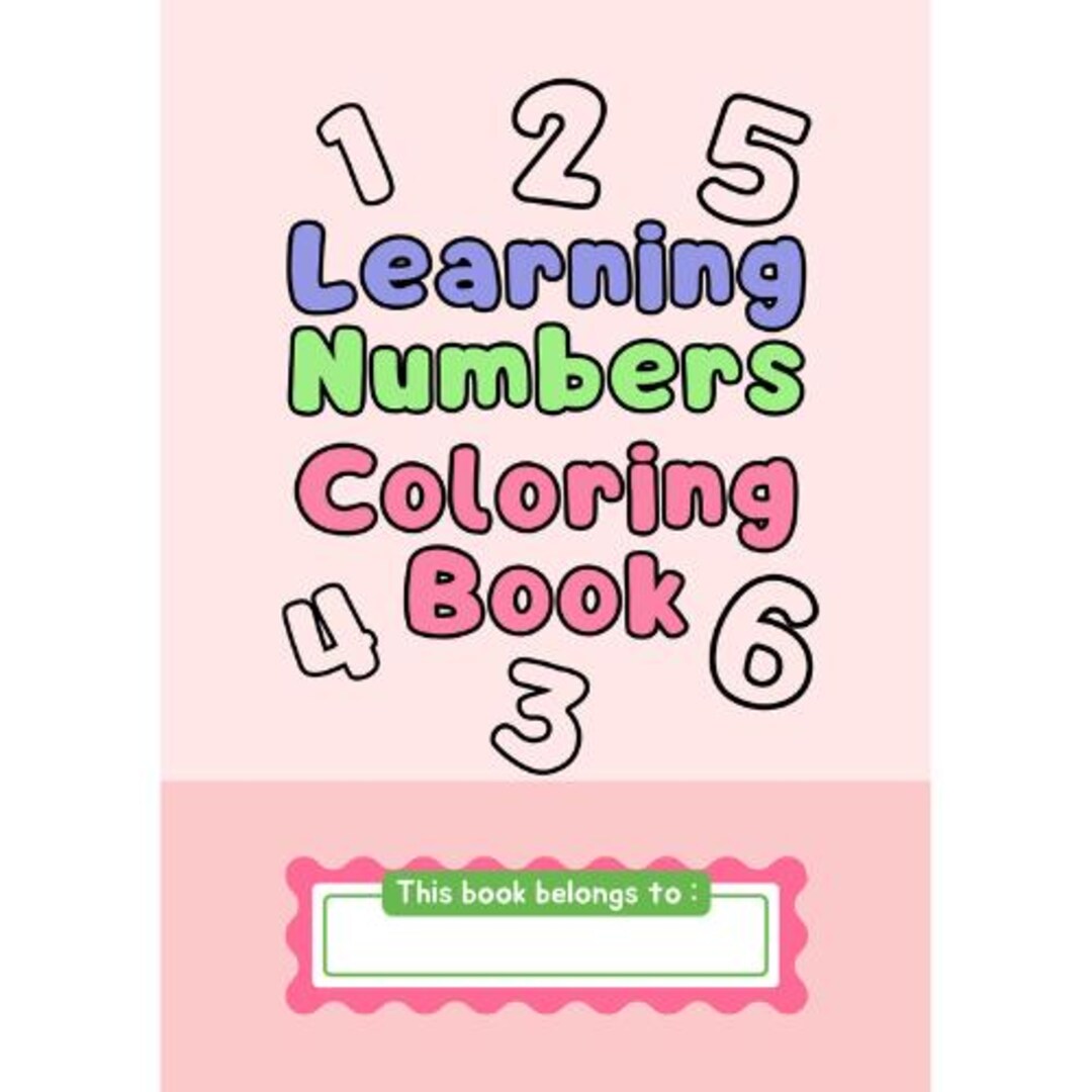 Kids Number Coloring Book: Printable Count & Color Pages (PDF) - Etsy