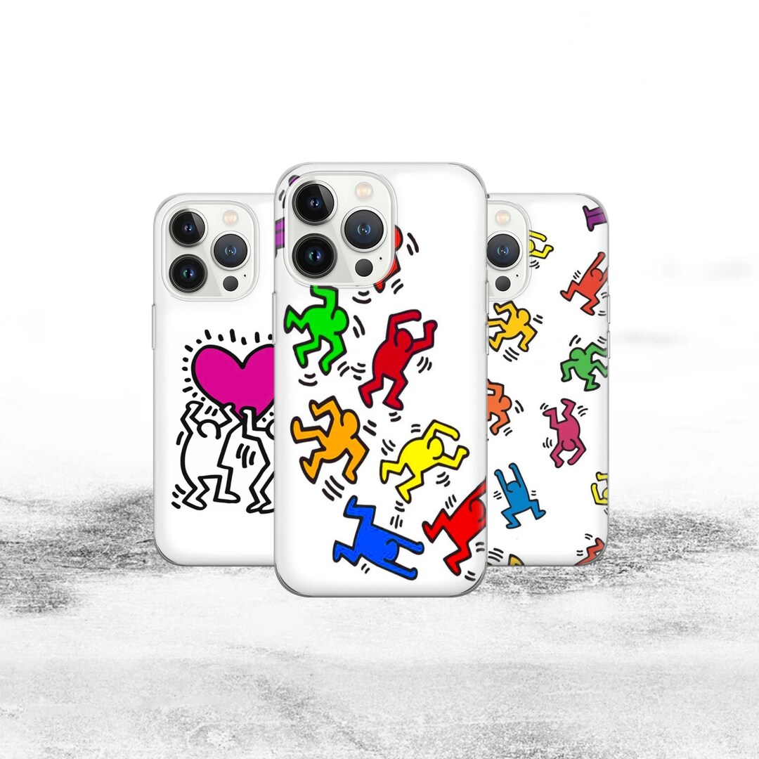 Keith Haring Phone Case Keith Cover for iPhone 14 13 12 Pro 11 XR 8 7 ...
