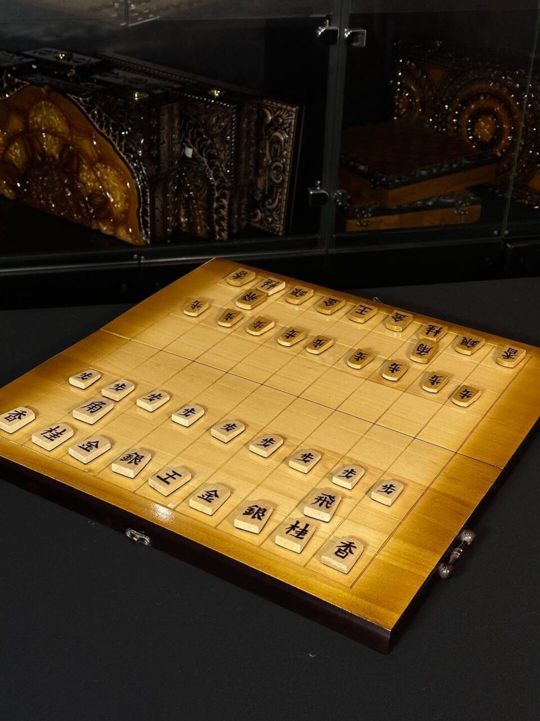 Exclusive Japanese Chess Set With Personalization, Aka Shogi Chess Set ...