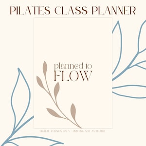 Reformer & Matwork Pilates Class Planner for Instructors | Digital And ...