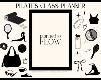 Reformer Pilates Class Planner Template Printable Journal Notes ...