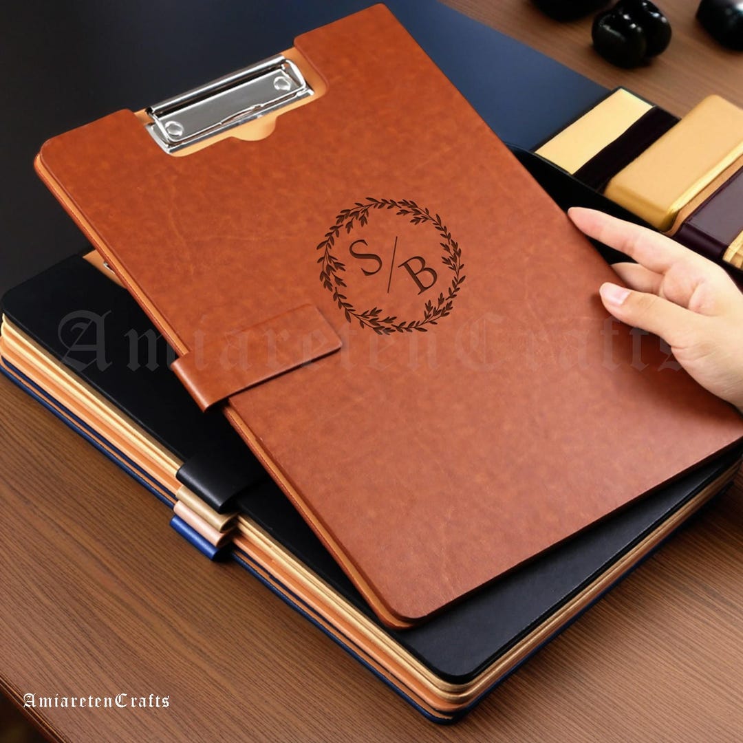 Personalized Leather Folder, Custom Document, Leather Document Box With ...