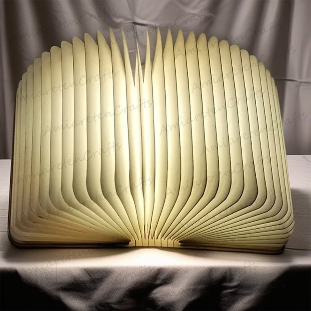 Book-shaped Folding Lamp, Bedside Decorative Night Light, Beautiful ...