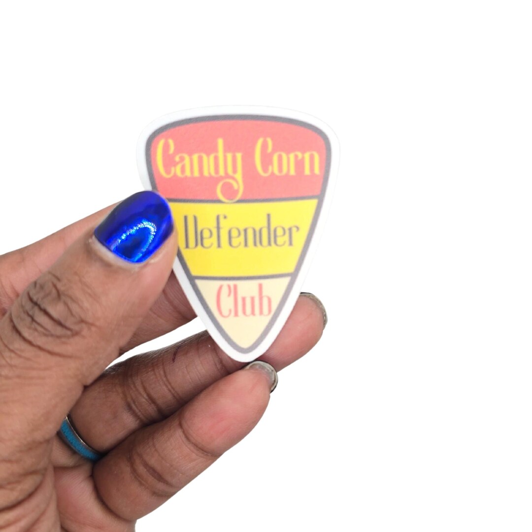 Candy Corn Defender Sticker Funny Halloween Candy Sticker Waterproof ...