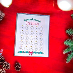 25-day Christmas Countdown & Coloring Pages Bundle Laminated, Reusable ...