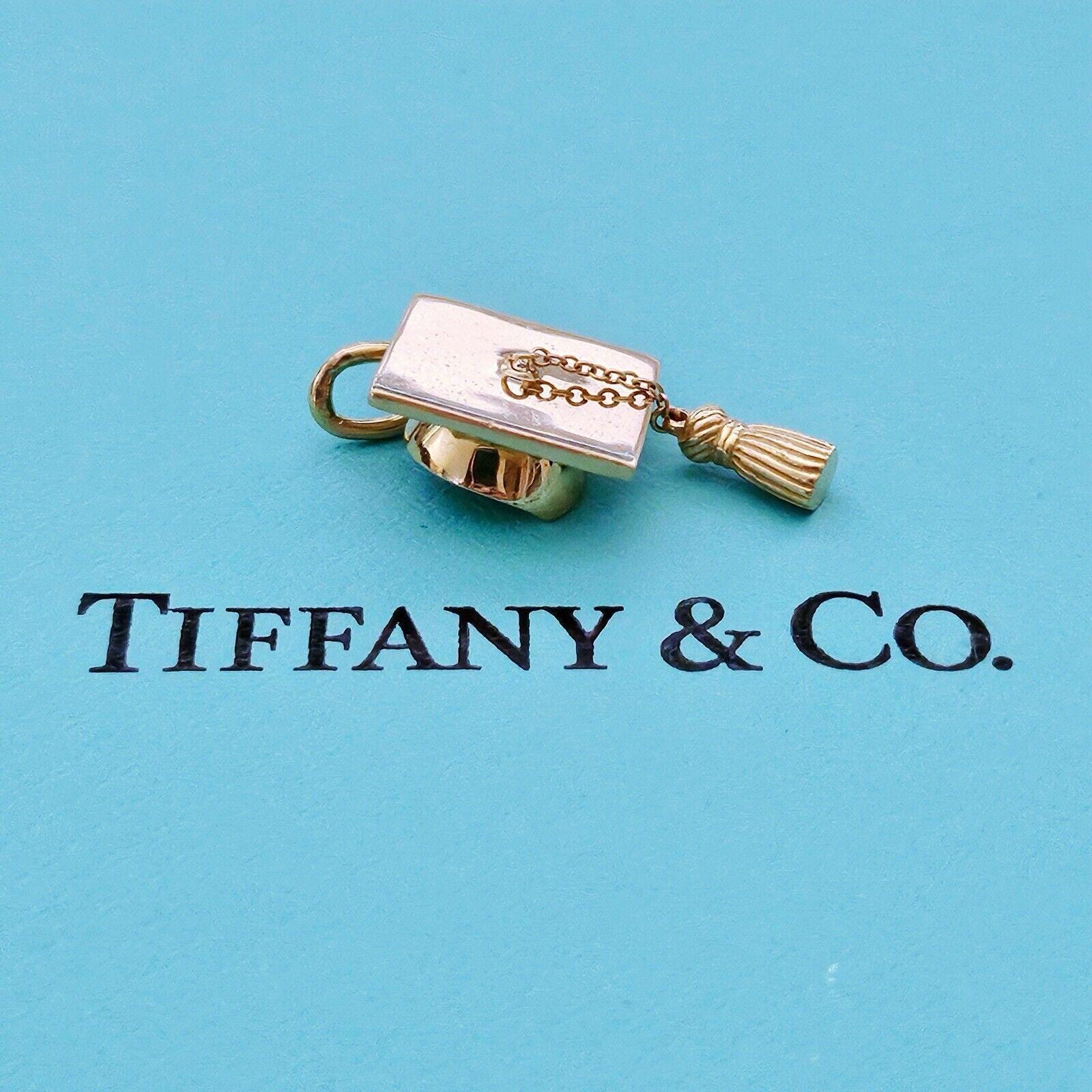 RARE Tiffany & Co. Graduation Cap With Tassel 18k Yellow Gold Charm ...
