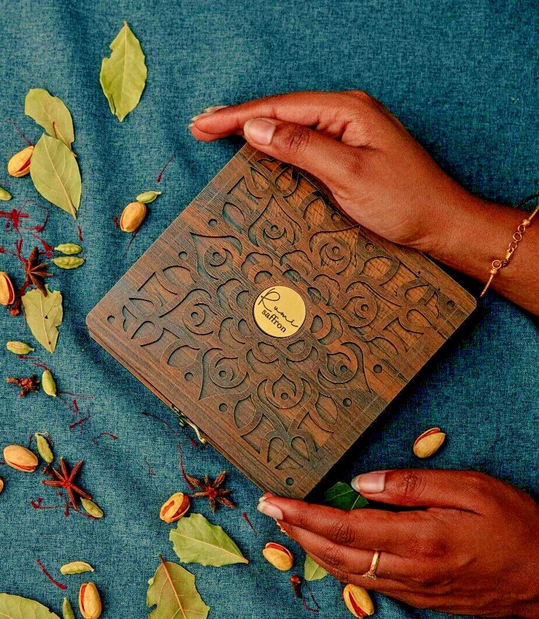 Saffron Wooden Box, Wood Memory Box, Keepsake Box, Personalized ...