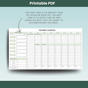 The Weekly Schedule - Stephen Covey - the 7 Habits of Highly Effective ...